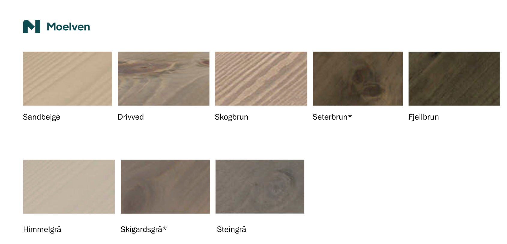 Beiset panel til vegg og tak